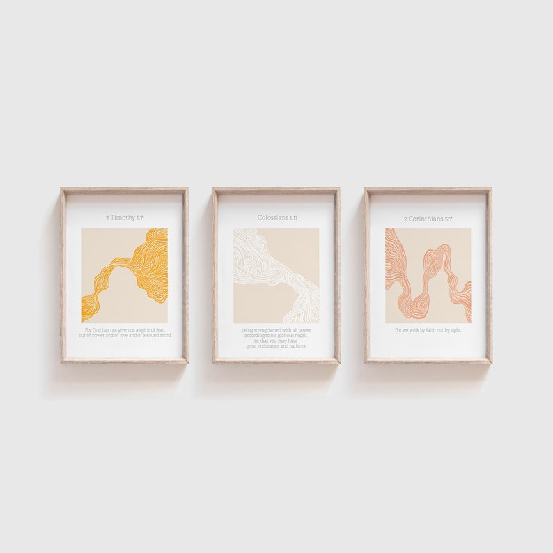 Abstract Art | Modern Scripture Decor | Bible Verse Prints | Christian ...