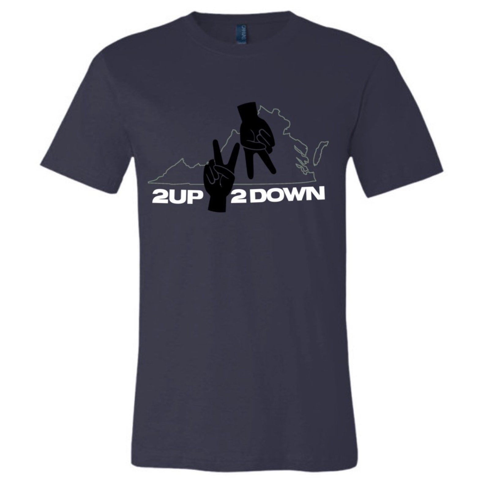 2 up 2 Down Virginia T Shirt - Etsy
