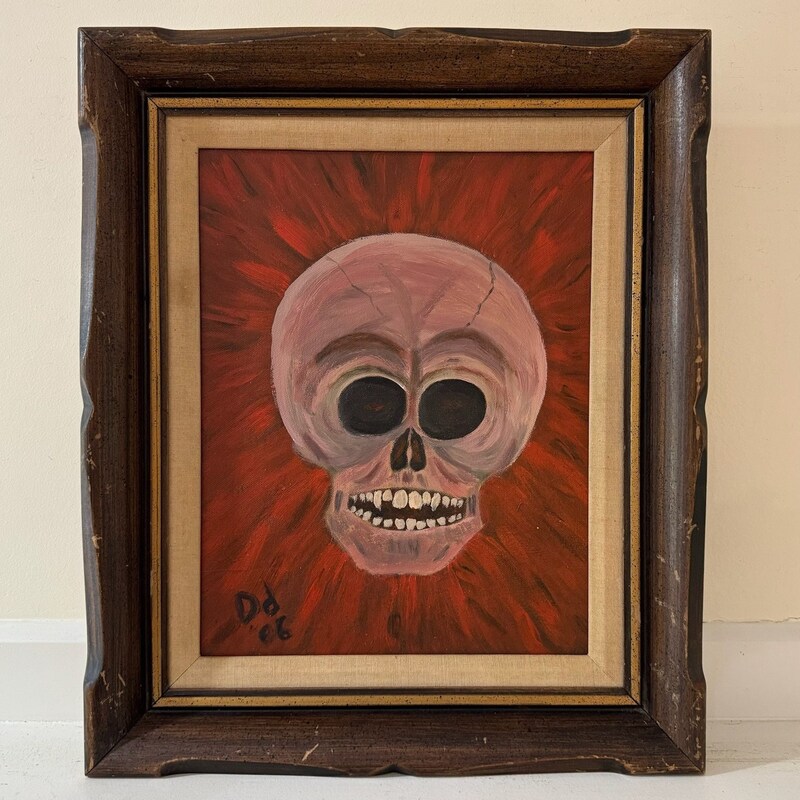 Skull With Red Eyes - Etsy