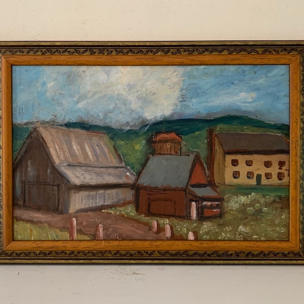 Primitive Folk Art Paintings - Etsy