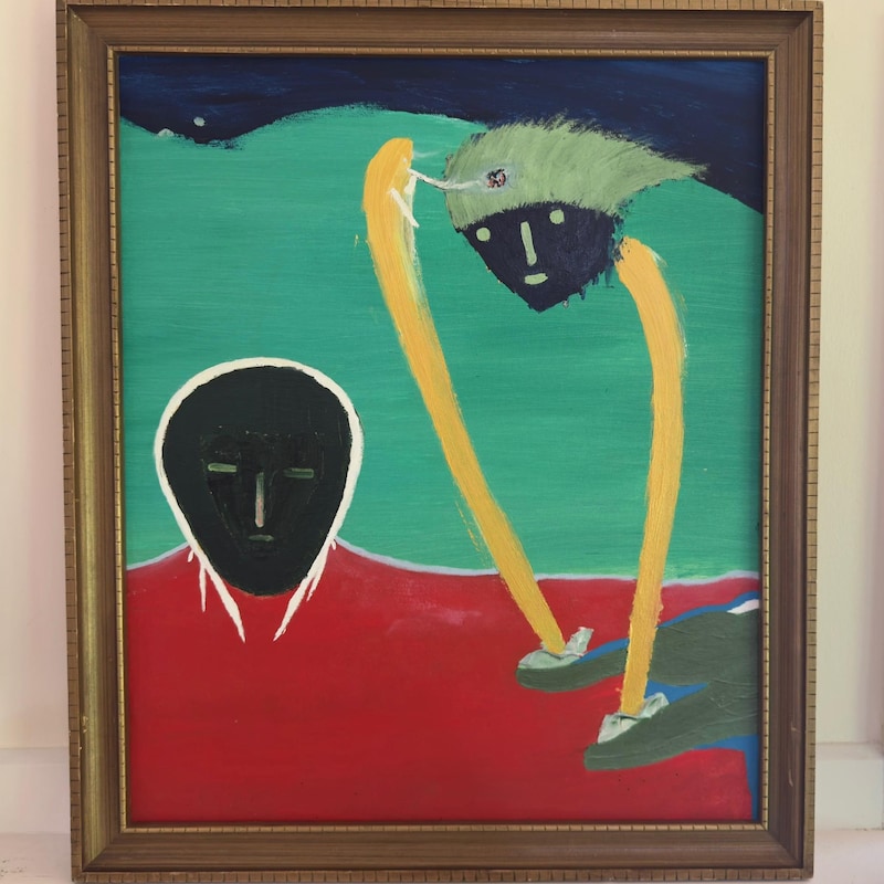 Large Brut Outsider Art - Etsy