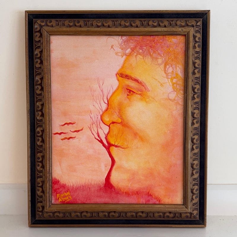 Men Portrait Outsider Art - Etsy