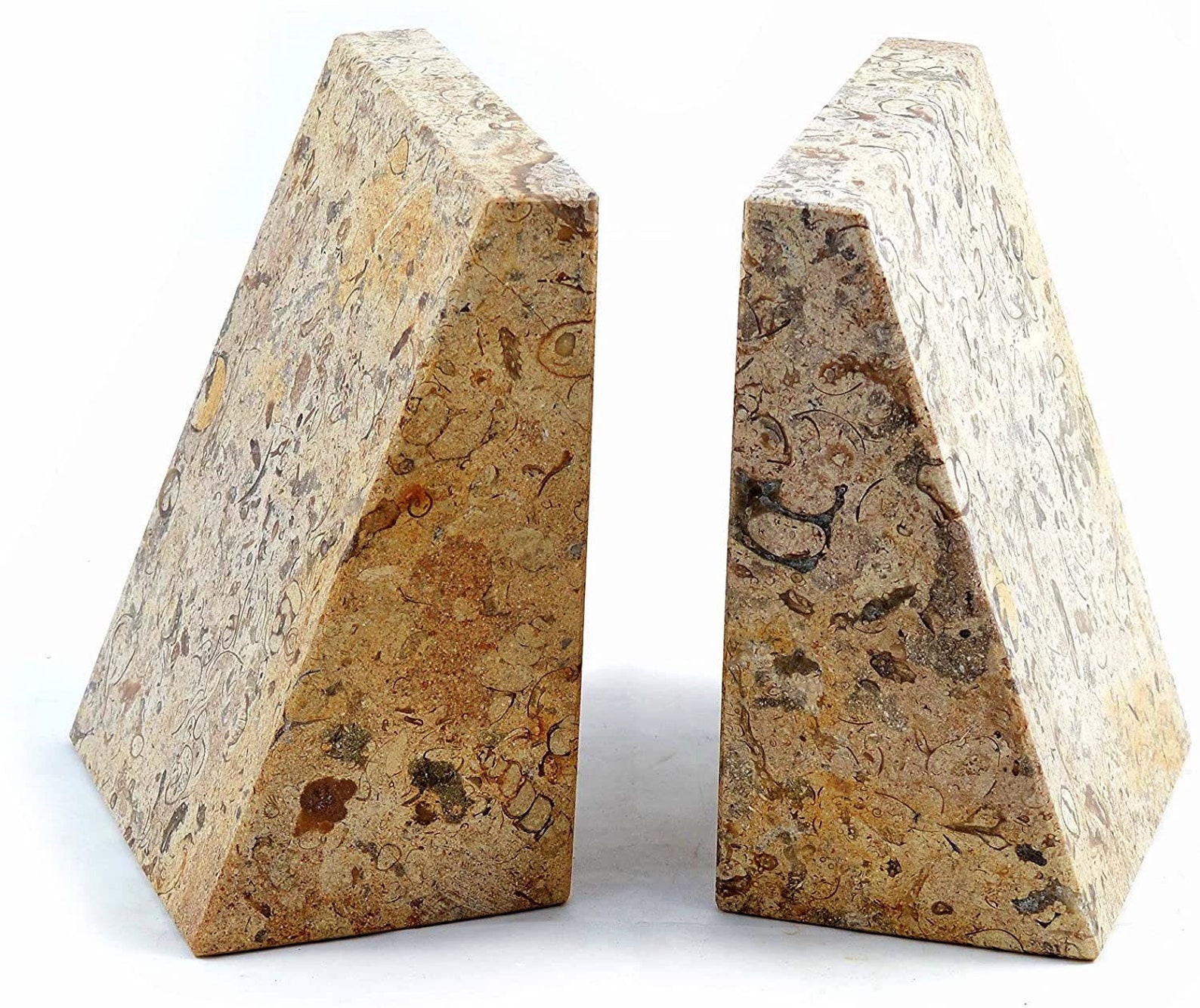 Fossilstone Marble Bookends Fossil Bookends Natural - Etsy UK