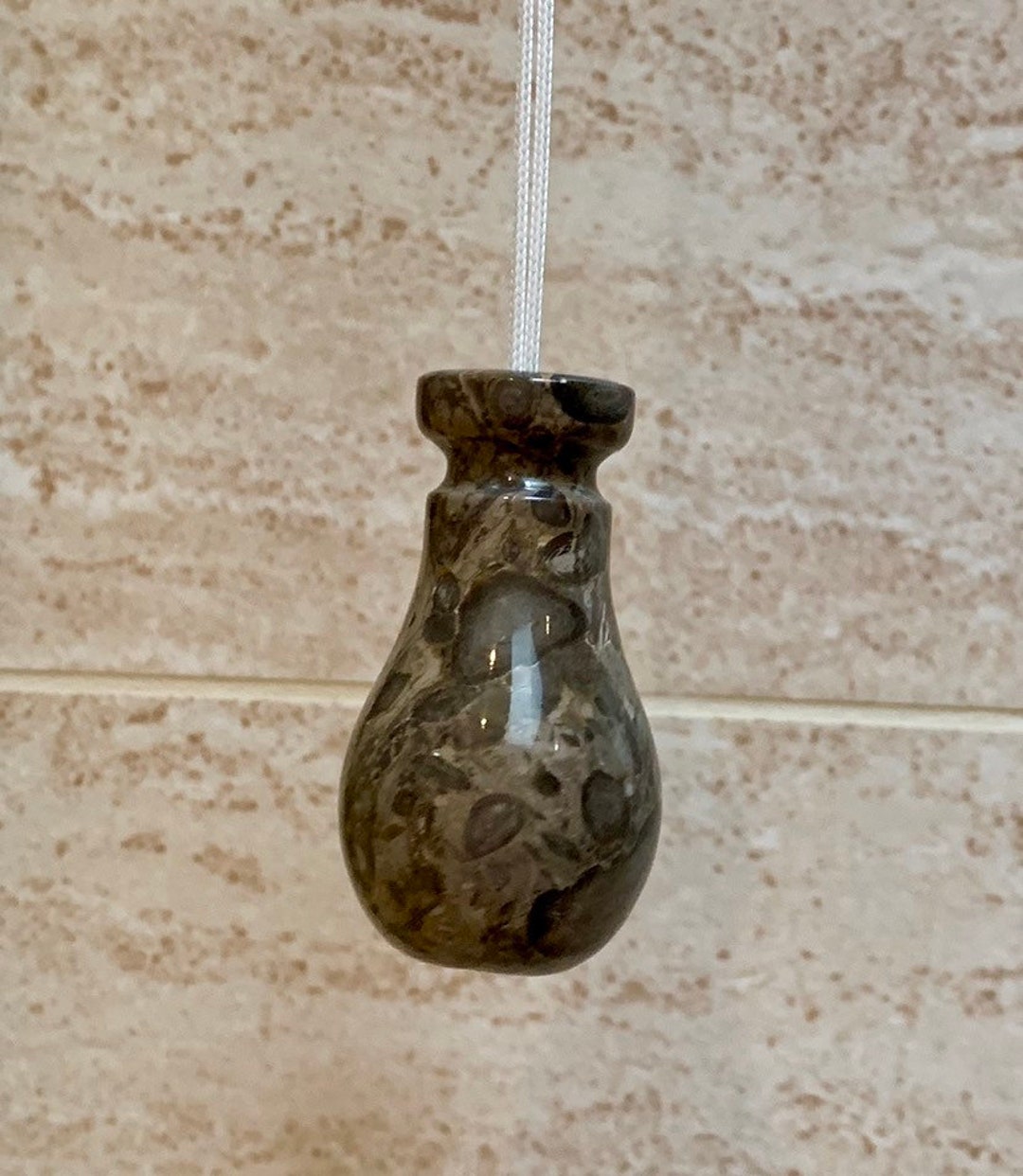 Dark Fossilstone Light Pull, Marble Light Pull, Marble, Dark ...