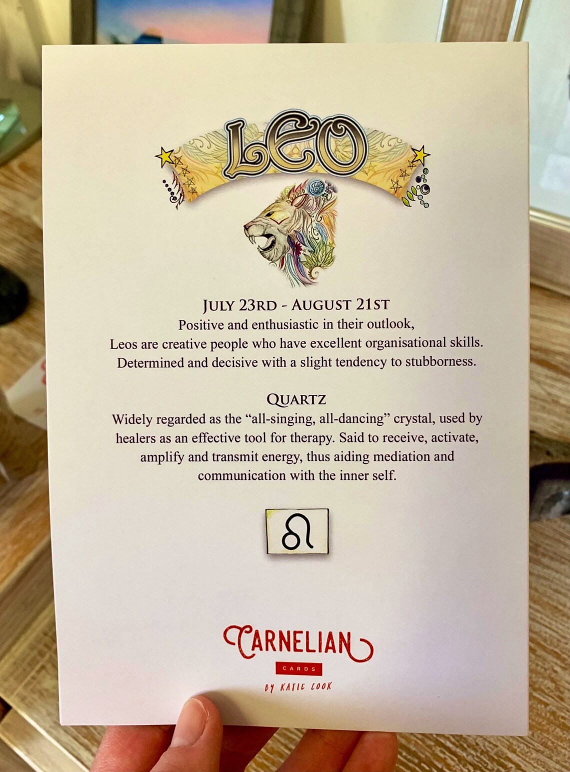 Leo Zodiac card Leo Zodiac Leo Zodiac Birthstone Zodiac | Etsy