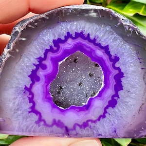 Purple Agate Geode, Brazilian Agate Geode, Purple, Agate, Gift, Crystal ...