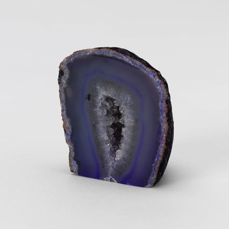 Purple Agate Geode Brazilian Agate Geode Purple Agate | Etsy