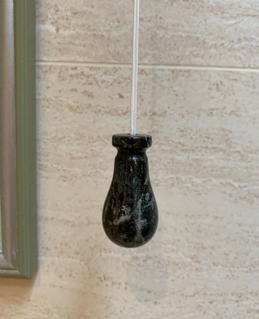 Zebra Marble Light Pull Light Pull Marble Bathroom Decor | Etsy