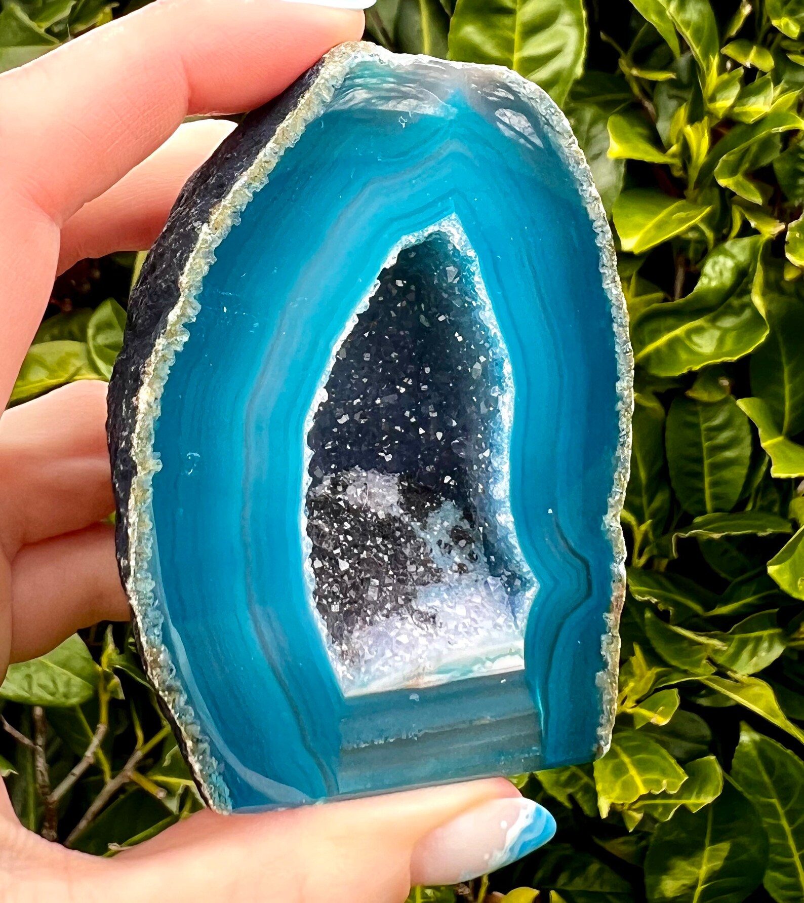 Green Agate Geode Geodeagate Geode Unique Gift Crystal. - Etsy