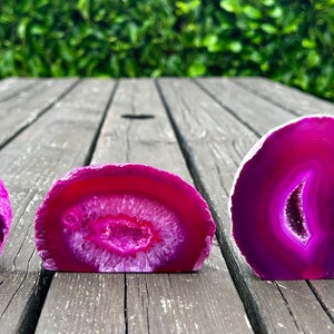 Pink Agate Geode, Geode, Pink Geode, Crystal, Brazilian Agate Geode ...