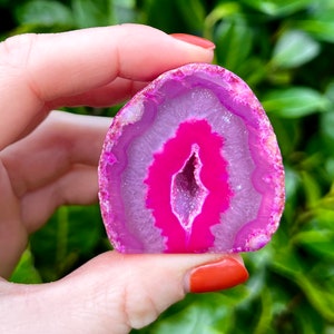 Pink Agate Geode, Geode, Pink Geode, Crystal, Brazilian Agate Geode ...