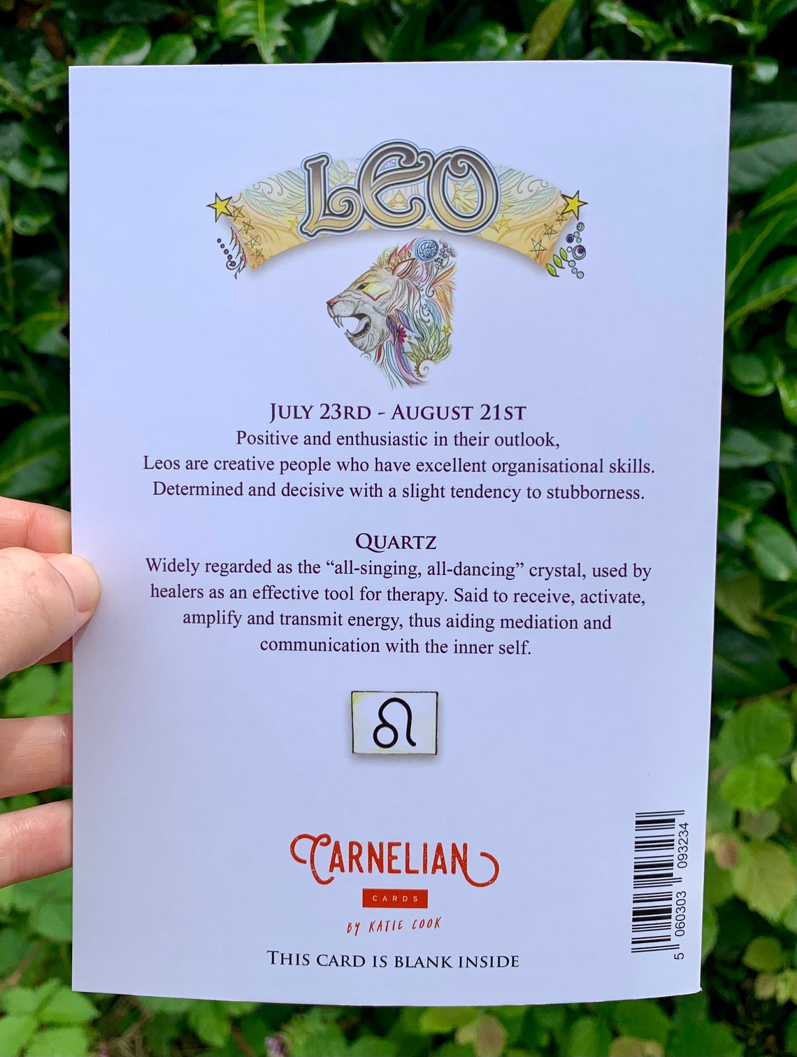 Leo Zodiac card Leo Zodiac Leo Zodiac Birthstone Zodiac | Etsy