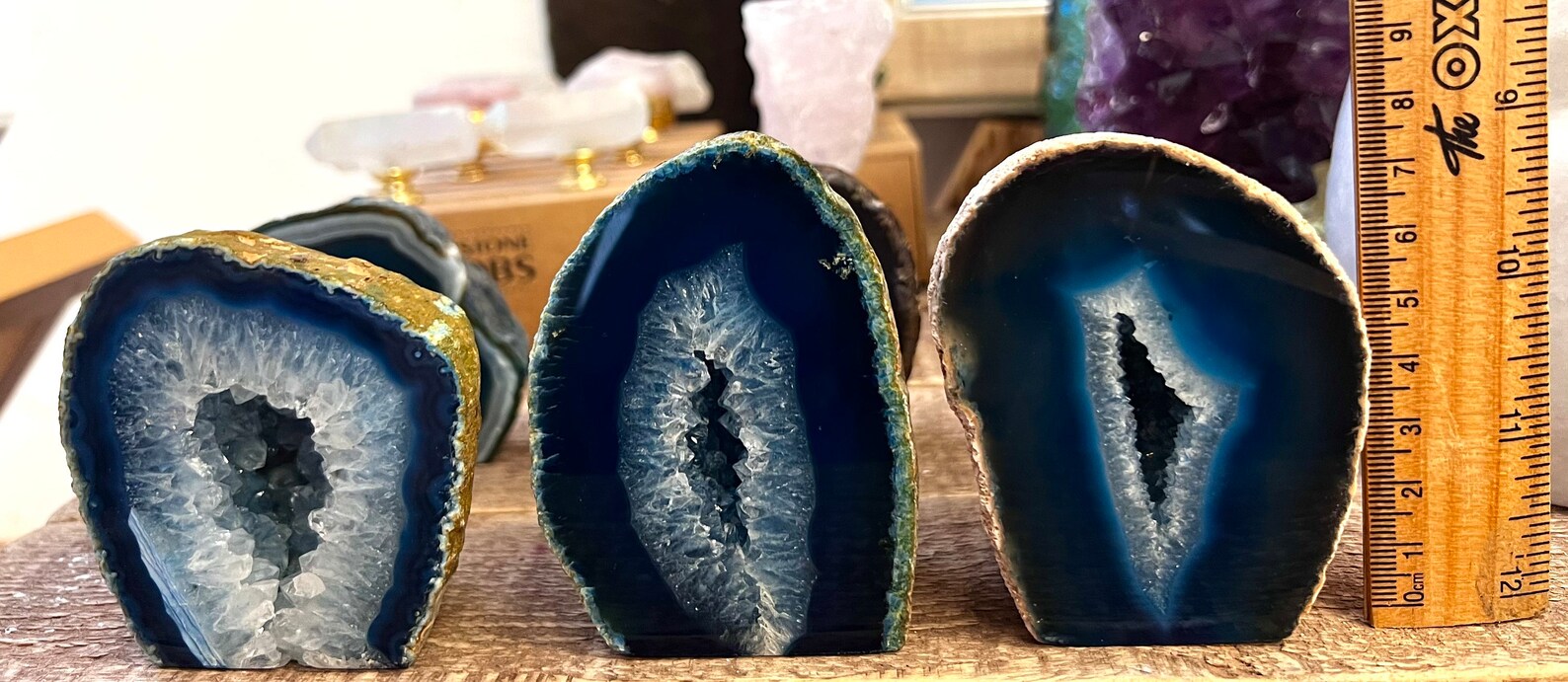 Blue Agate Geode Brazilian Agate Geode Geode Crystal Blue - Etsy UK