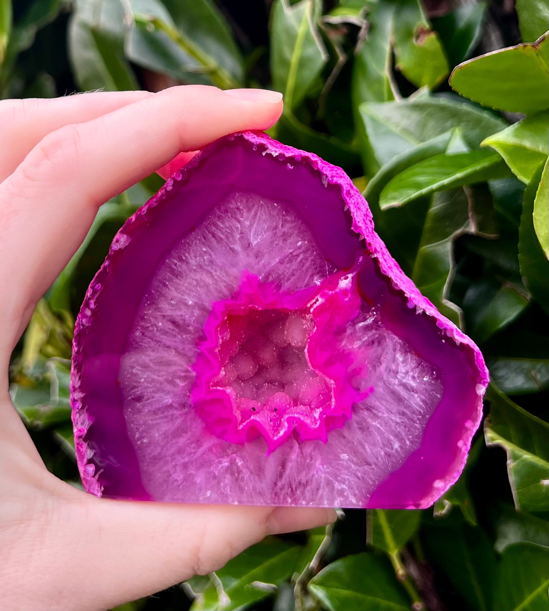 Pink Agate Geode Geode Pink Geode Crystal Brazilian Agate - Etsy UK