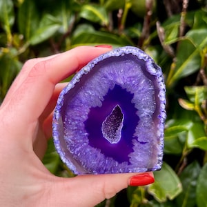 Purple Agate Geode, Brazilian Agate Geode, Purple, Agate, Gift, Crystal ...