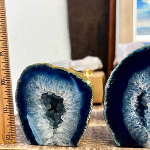 Blue Agate Geode, Brazilian Agate Geode, Geode, Crystal, Blue, Natural ...