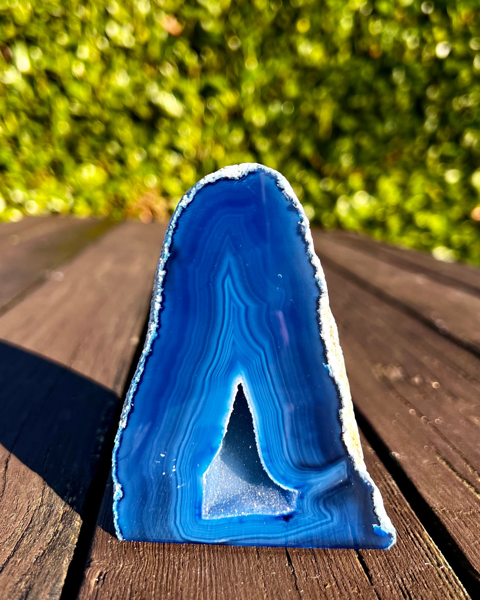 Blue Agate Geode Brazilian Agate Geode Geode Crystal Blue - Etsy UK