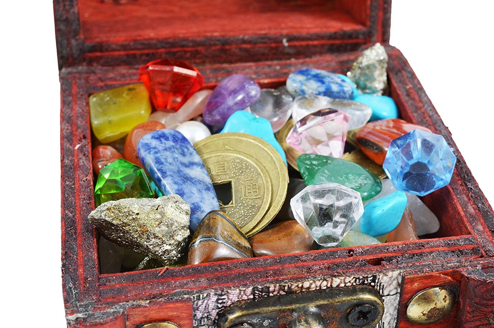 Real Gemstone Treasure Chest Treasure Chest Pirates Treasure - Etsy UK