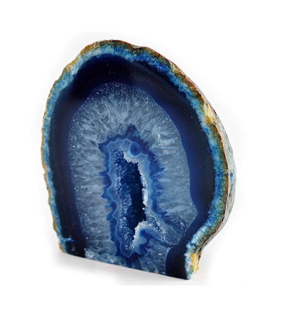 Blue Agate Geode Brazilian Agate Geode Geode Crystal Blue | Etsy