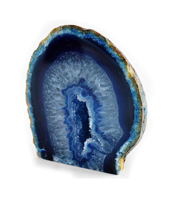 Blue Agate Geode Brazilian Agate Geode Geode Crystal Blue | Etsy