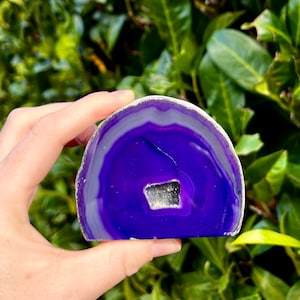 Purple Agate Geode Brazilian Agate Geode Purple Agate - Etsy