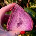 Pink Agate Geode Geode Pink Geode Crystal Brazilian Agate - Etsy UK