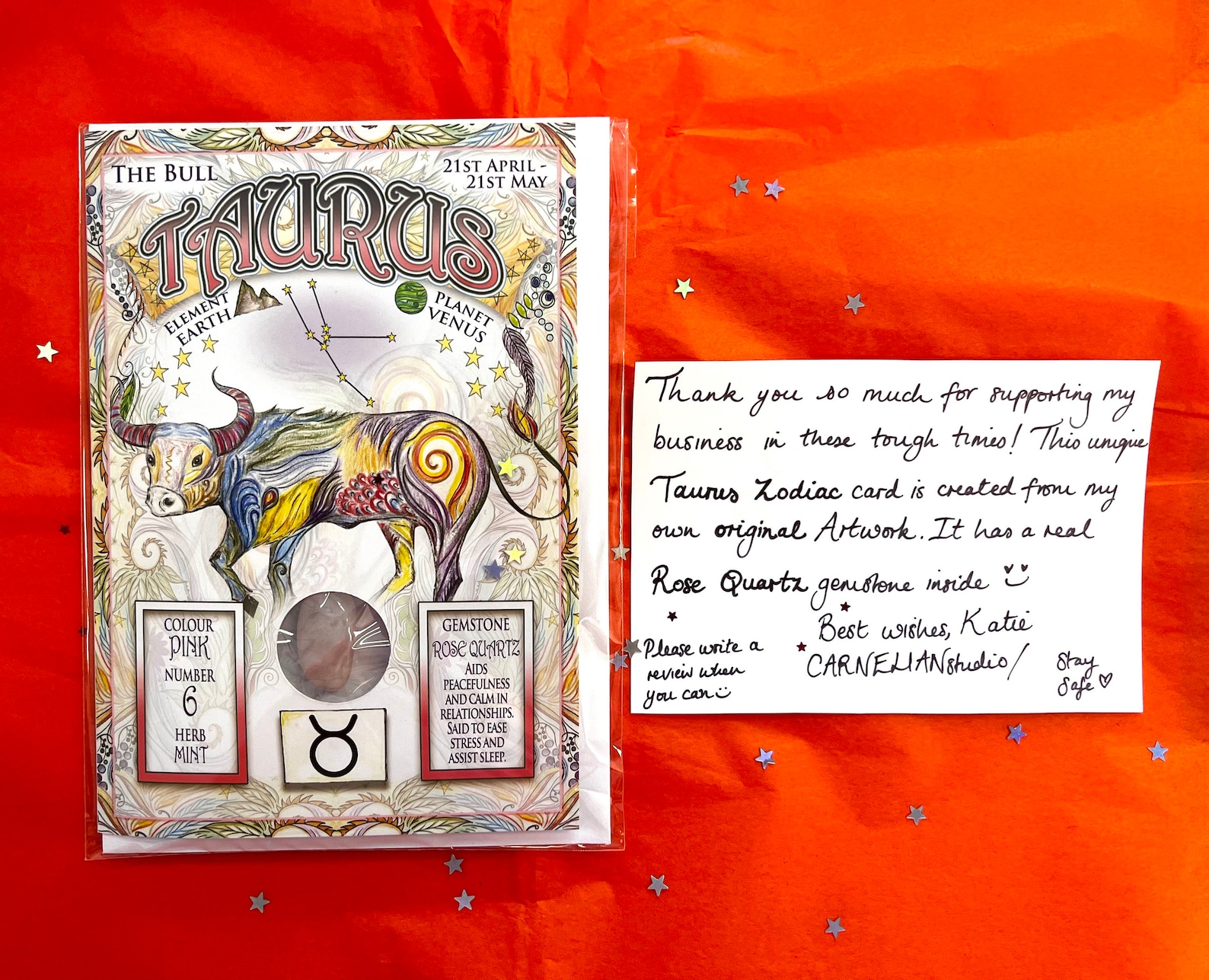 Taurus Zodiac Card Taurus Zodiac Zodiac Gemstone Zodiac - Etsy