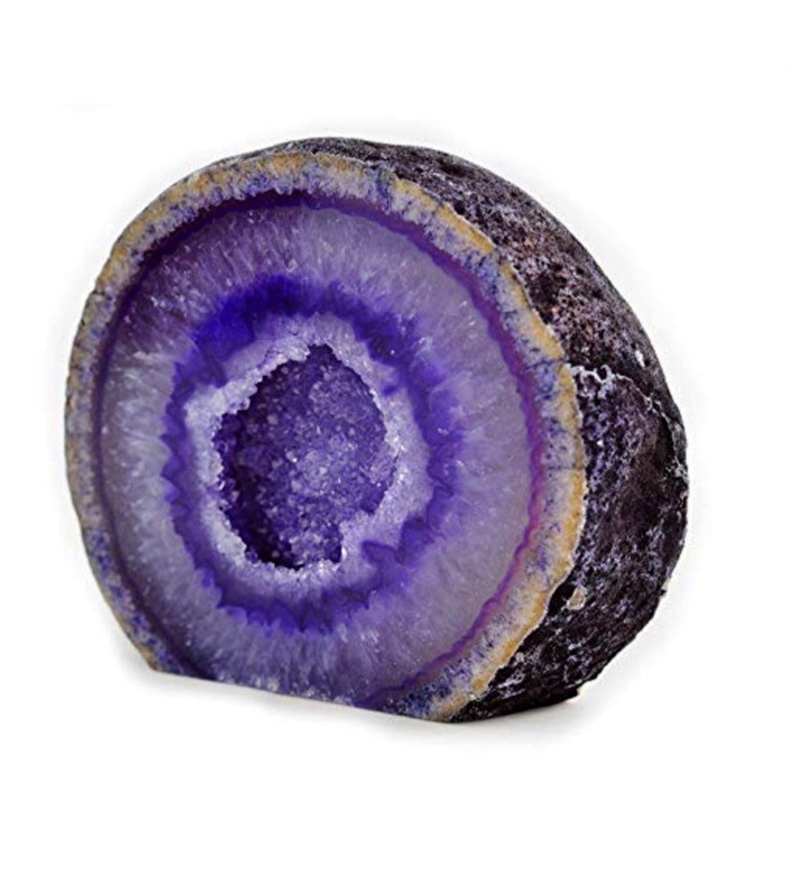 Purple Agate Geode Brazilian Agate Geode Purple Agate | Etsy