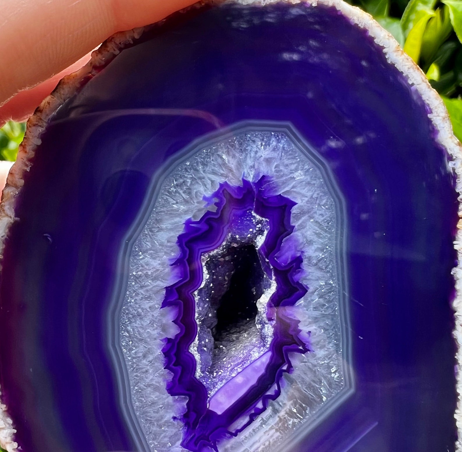 Purple Agate Geode Brazilian Agate Geode Purple Agate - Etsy UK