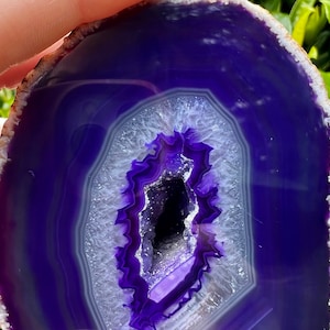 Purple Agate Geode, Brazilian Agate Geode, Purple, Agate, Gift, Crystal ...