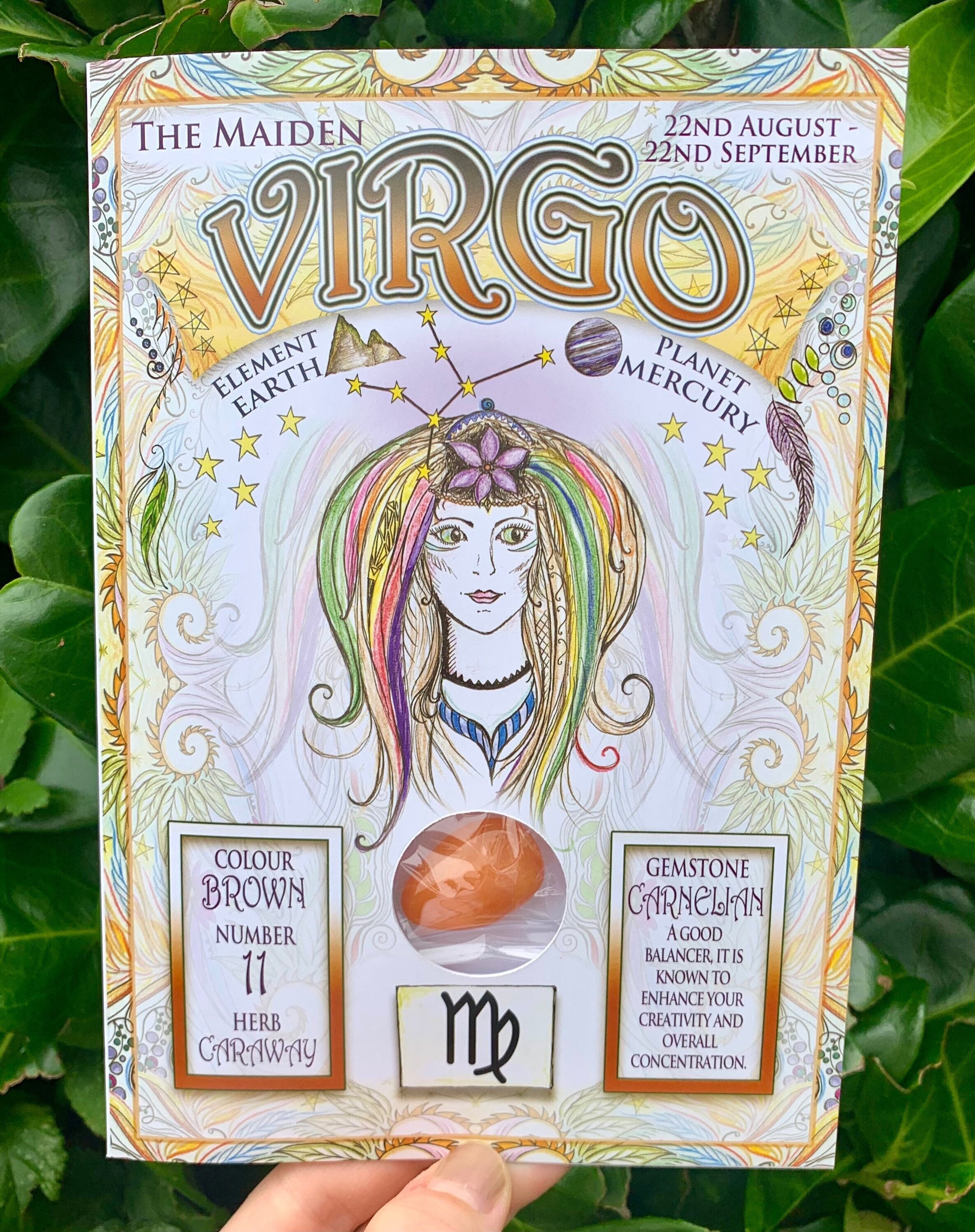 Virgo Zodiac Card, Virgo, Zodiac Card, Zodiac, Virgo Characteristics ...