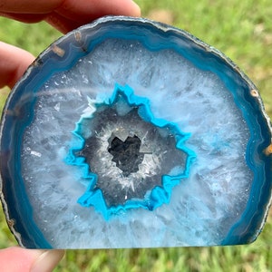 Green Agate Geode Geodeagate Geode Unique Gift Crystal. - Etsy