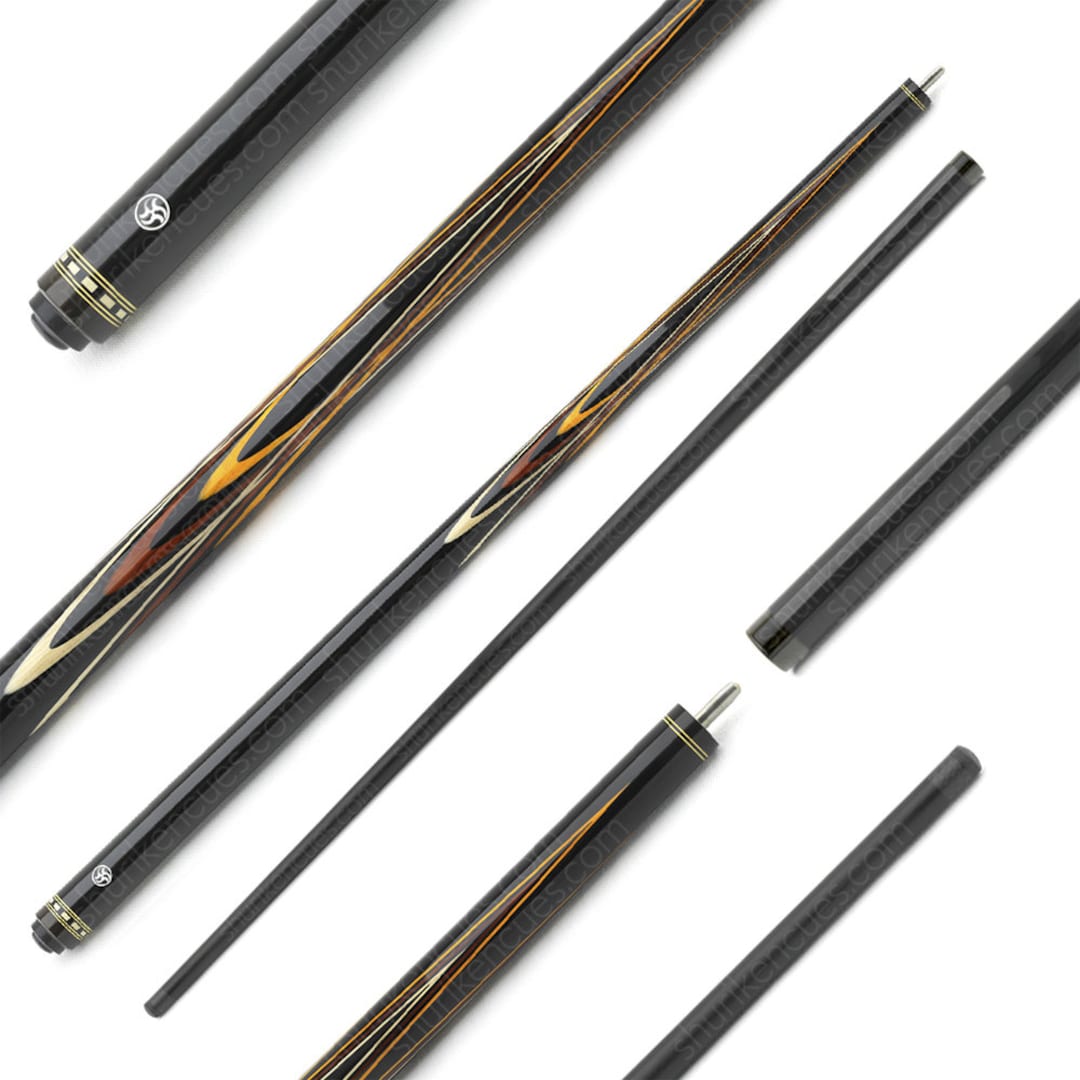 Billiards Pool Cue Shuriken Blacktulip Tulip 5p Long Plaited Fullsplice ...