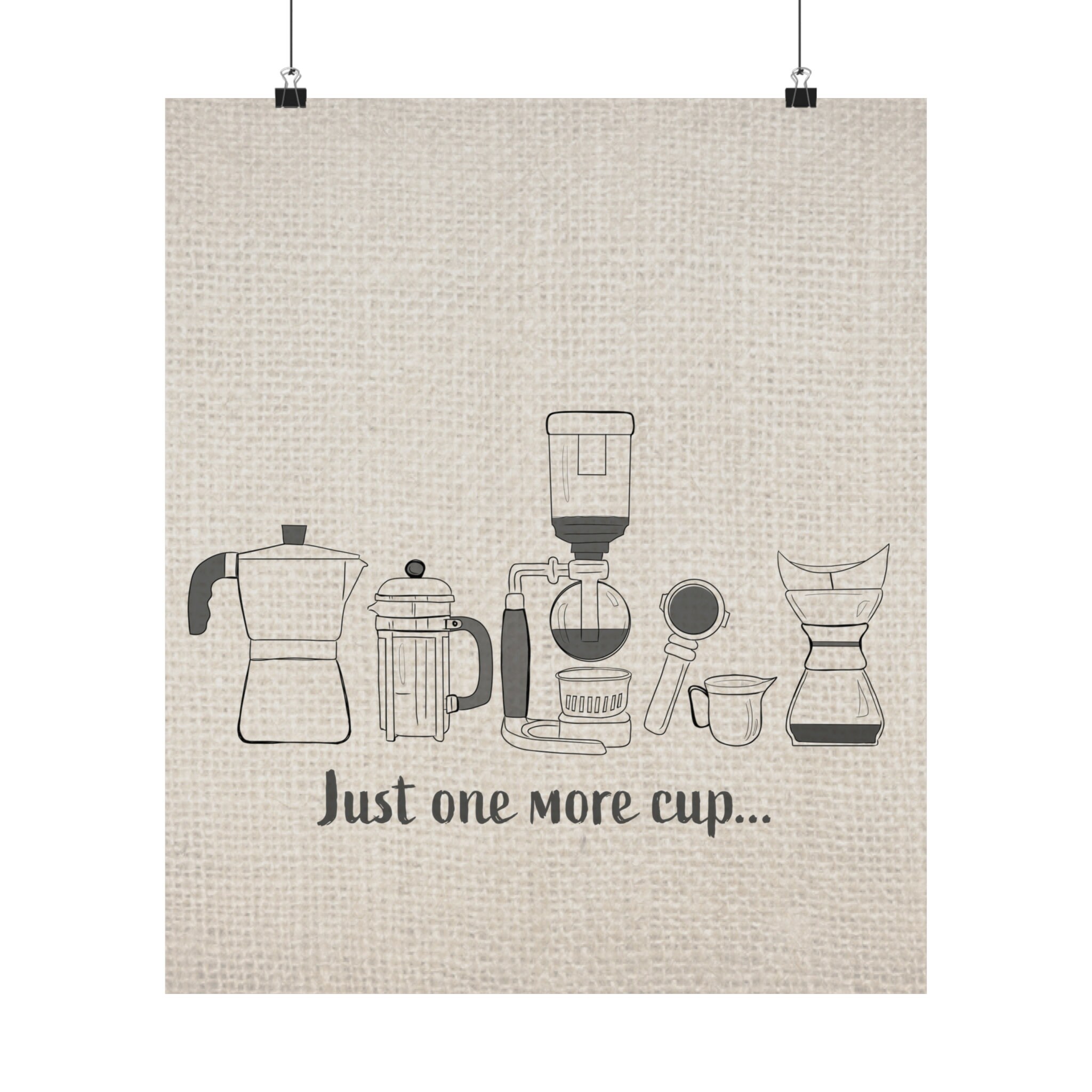 Coffee Art Print, Coffee Graphic Poster, Types of Coffee Makers, Coffee ...