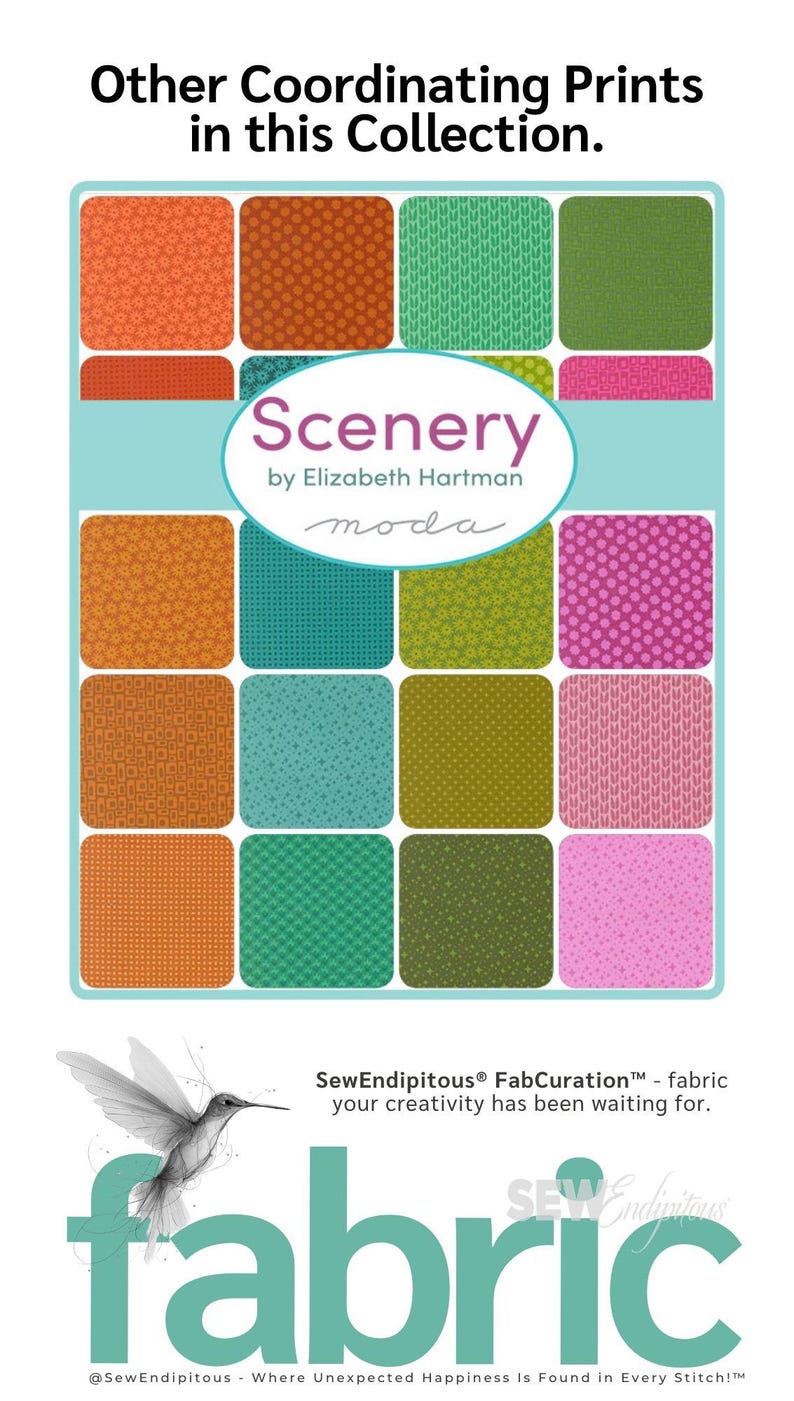 Scenery | Elizabeth Hartman | Moda Fabrics | Spools Golden | 51277 12 ...