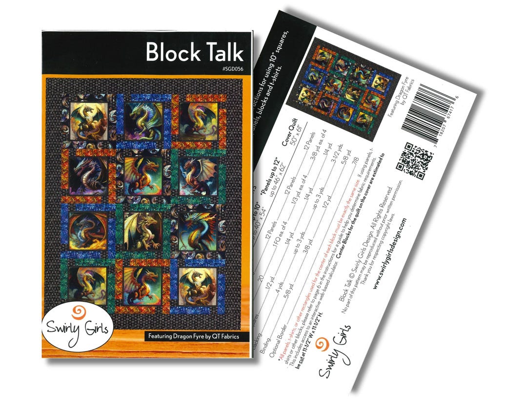Block Talk Quilt Pattern | Swirly Girl SGD056 - Etsy