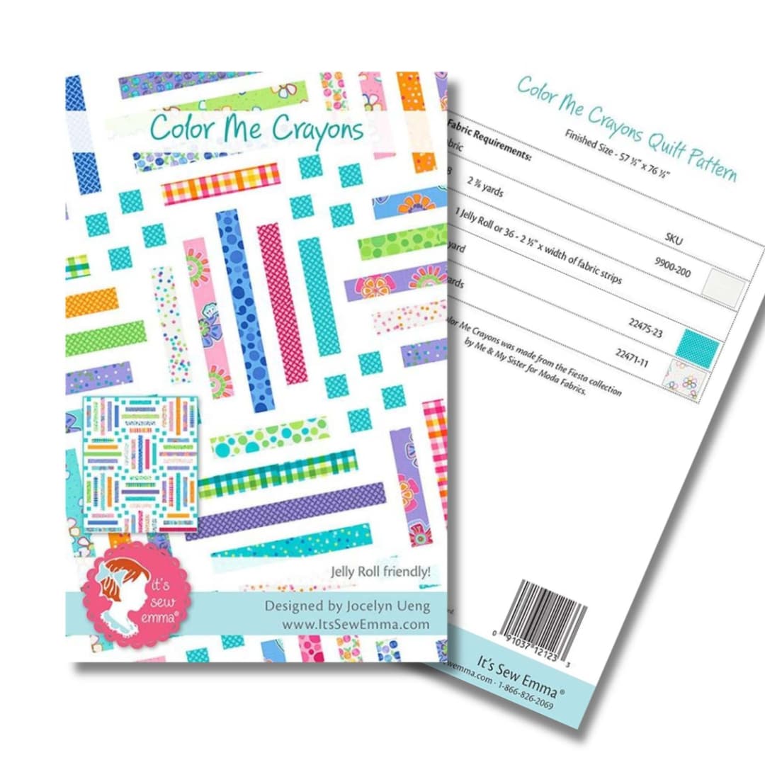 Color Me Crayons Pattern - ISE 130 - Etsy
