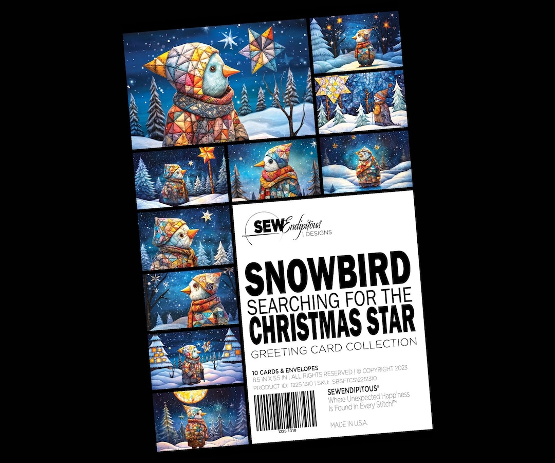 Snowbird Searching for the Christmas Star Greeting Card Collection (10 ...