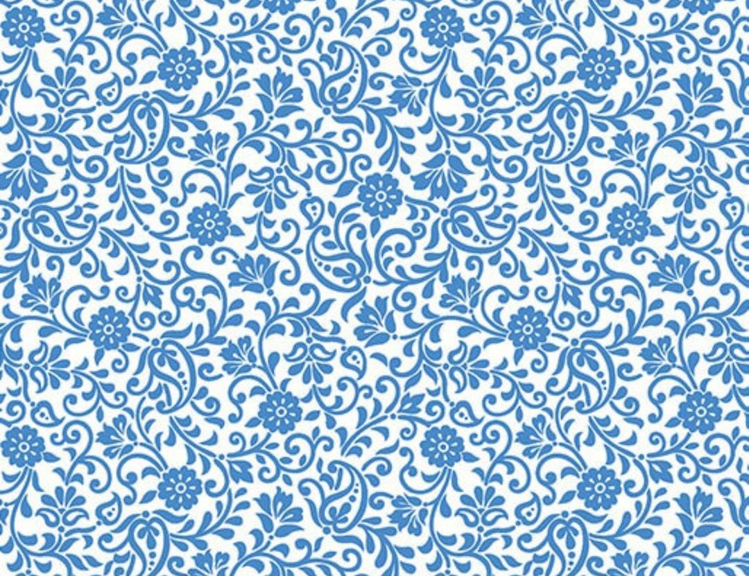 Gratitude and Grace - First Flower Blue 17088-50 - Etsy