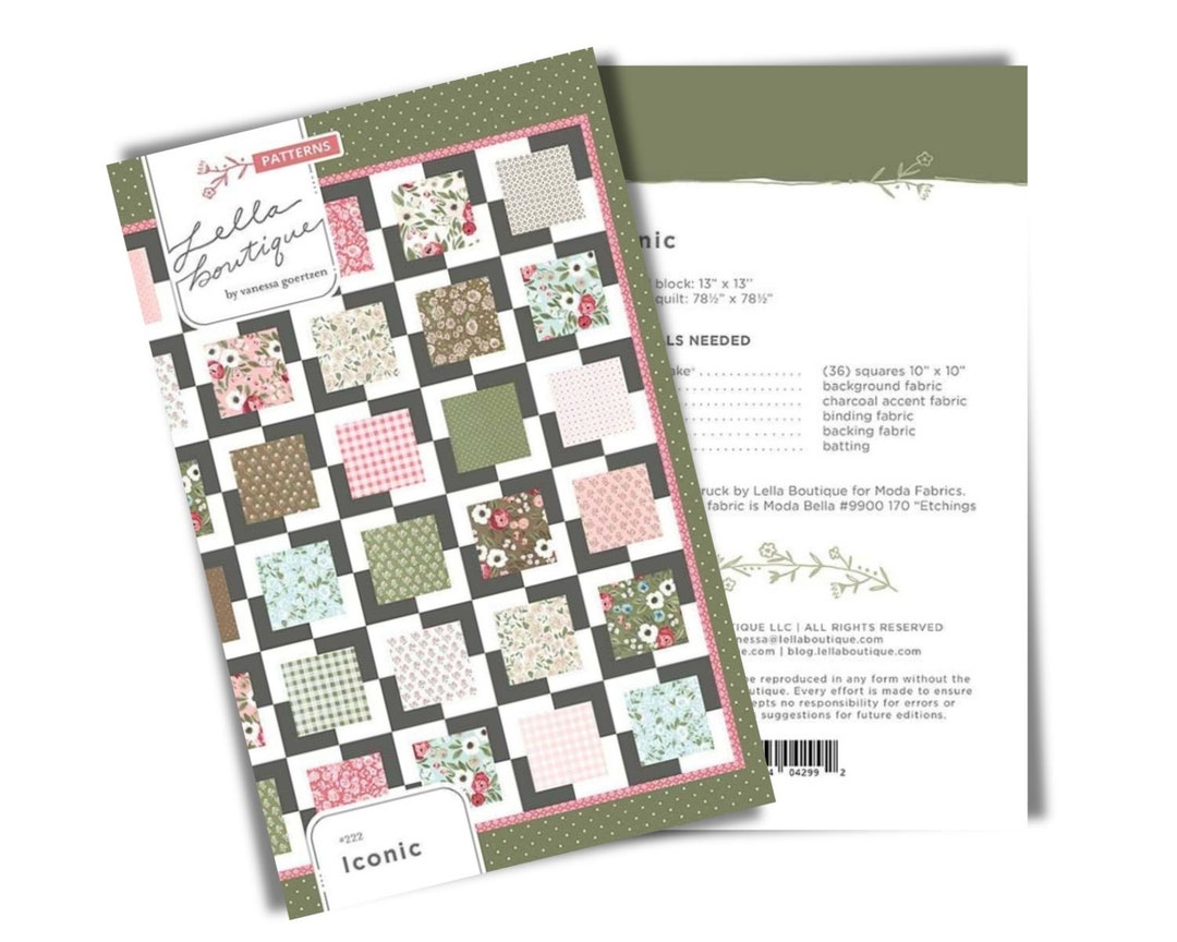 Iconic Quilt Pattern - Lella Boutique G LB 222 - Etsy