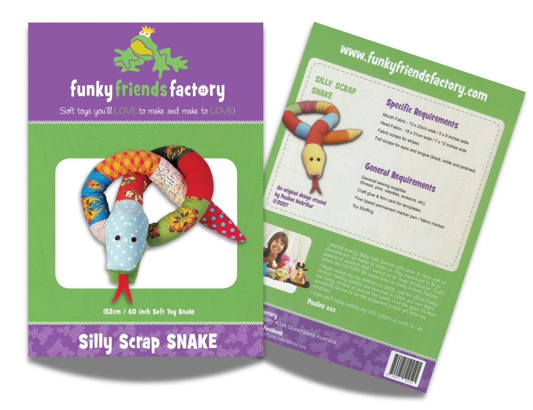 Silly Scrap Snake - Funky Friends Factory # FF4545 - Etsy