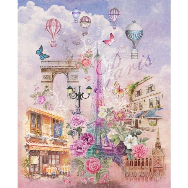 Paris Quilt Panel - Etsy