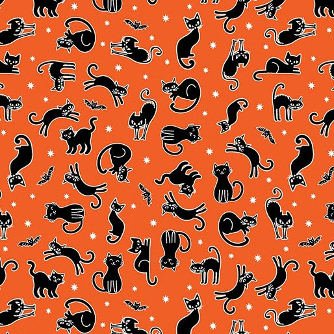 Black & Boo SCAREDY CATS ORANGE 14564G-38 - Etsy