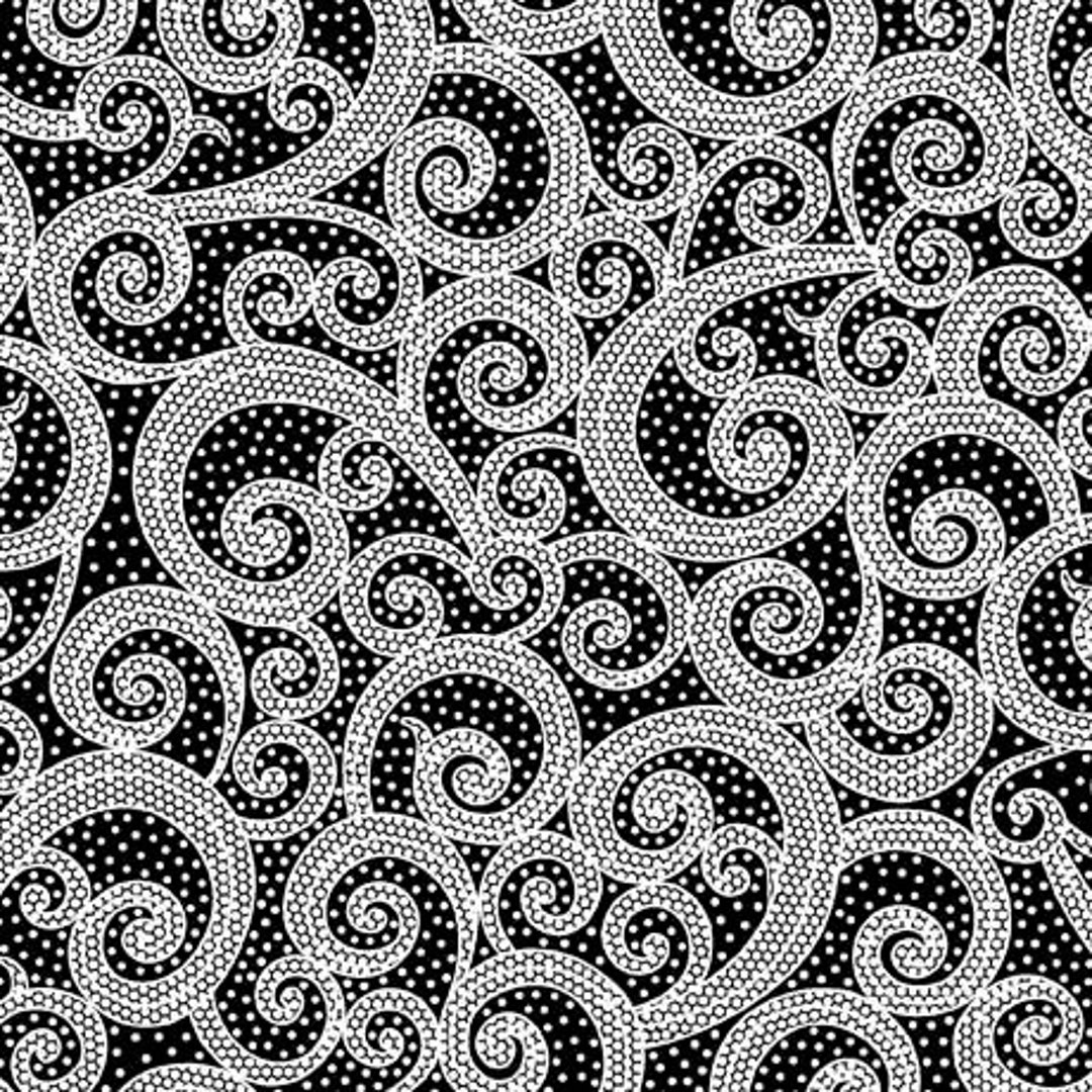 Bianco E Nero Dotted Scroll 29646 J - Etsy