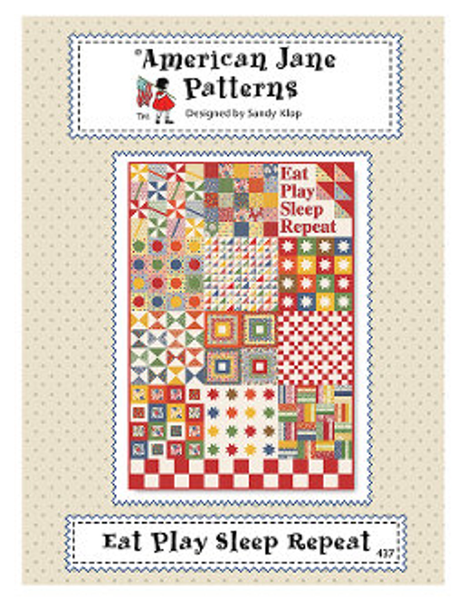 Eat Play Sleep Repeat Quilt Pattern 12 Individual Packaged | Etsy