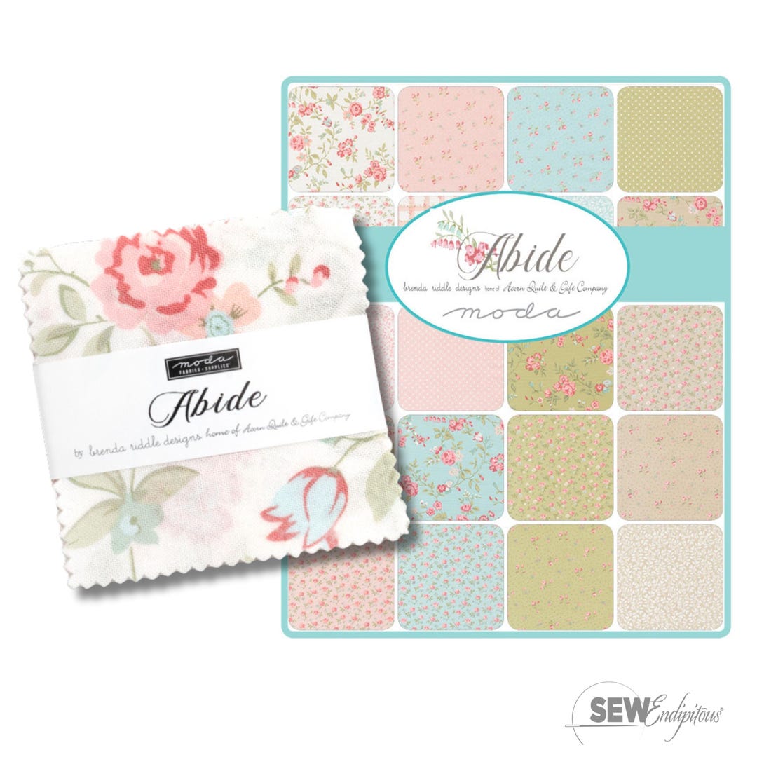 Abide | Brenda Riddle Designs for Moda Fabrics | Mini Charm | 18790MC ...