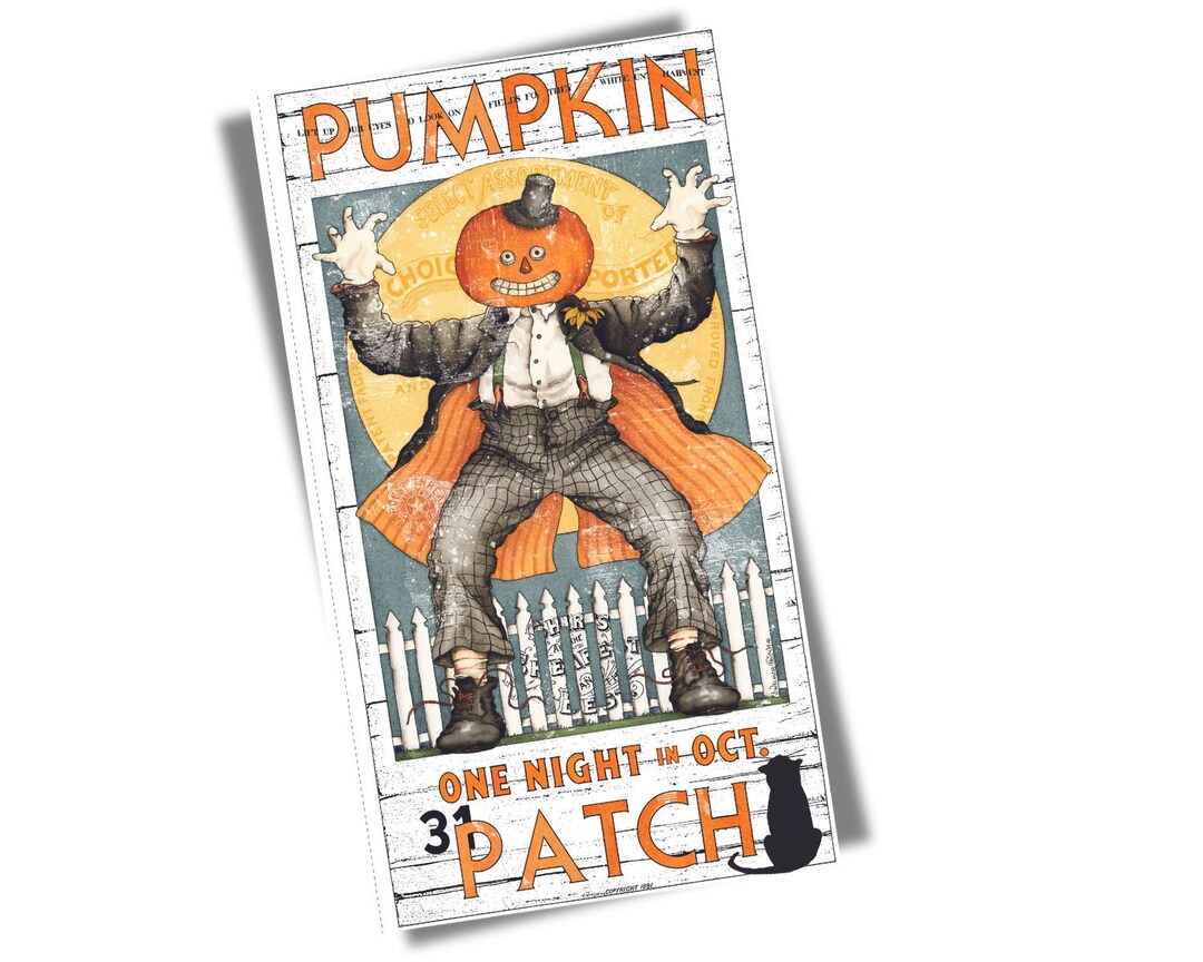 Pumpkin Patch - Pumpkin Poster Main Panel PD14570-PANEL - Etsy