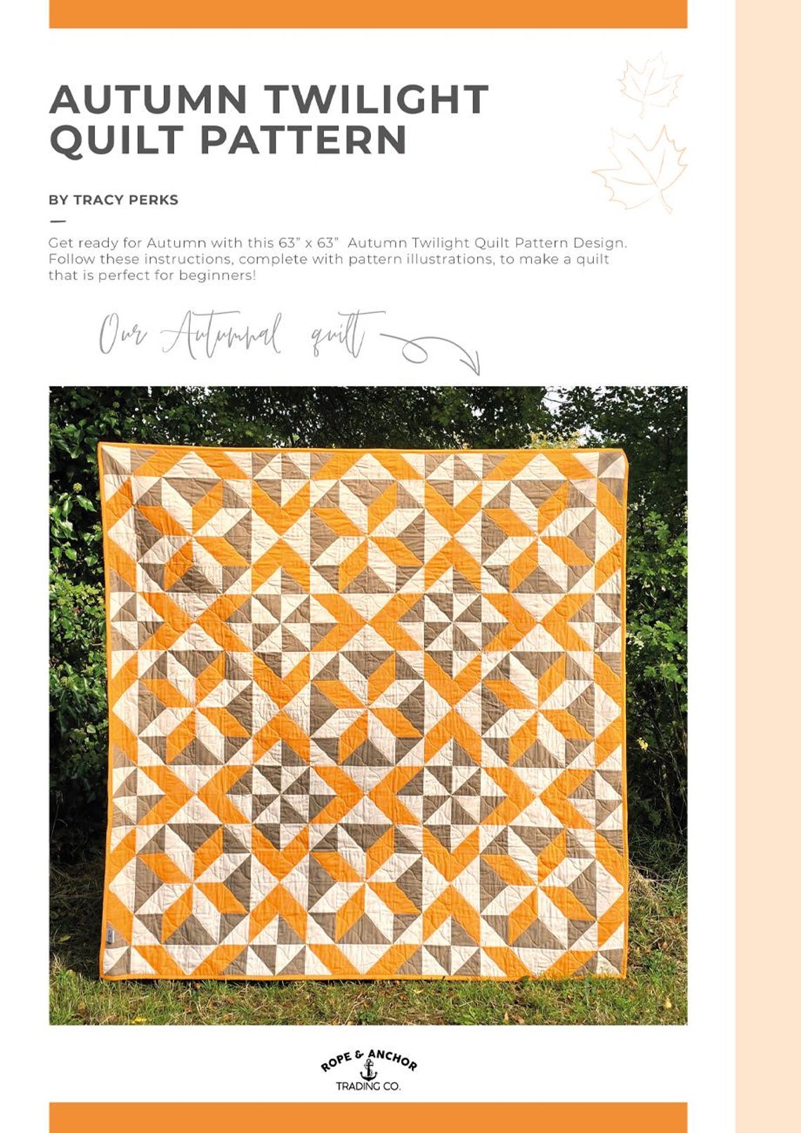Autumn Twilight - Quilt Pattern for Beginners RAA0034 - Etsy