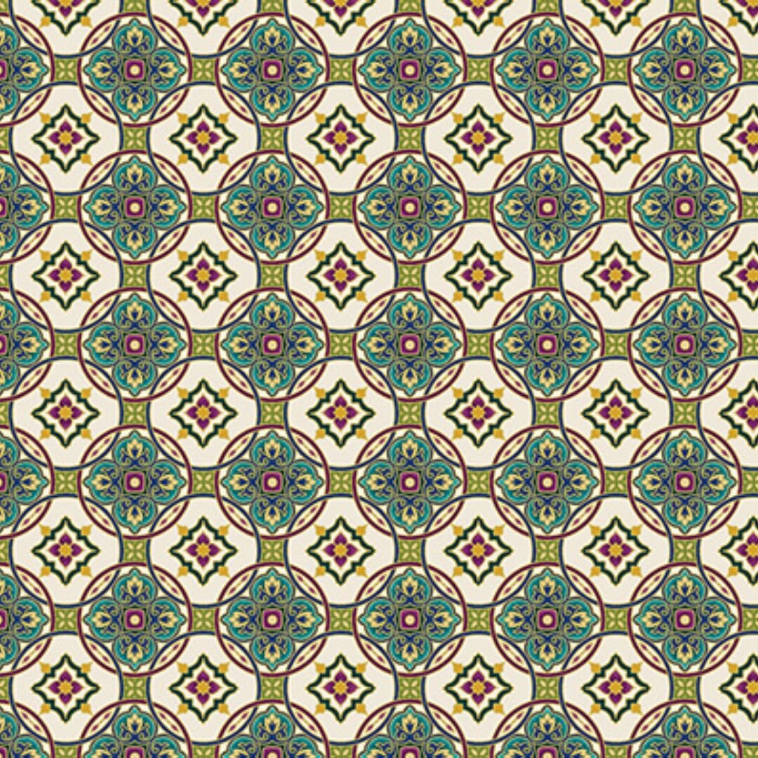 Shangri-la - Title Medallion Cream/multi 16115M-07 - Etsy