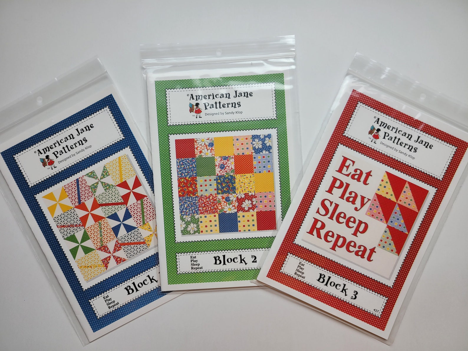 Eat Play Sleep Repeat Quilt Pattern 12 Individual Packaged | Etsy